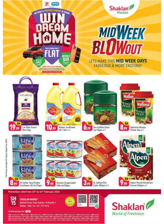 Midweek Blow Out - Al Nahda 1, Dubai from Shaklan until 26th February ...