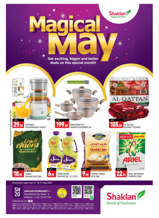 Weekend Deals - Al Warsan from Shaklan until 5th May - Shaklan UAE ...