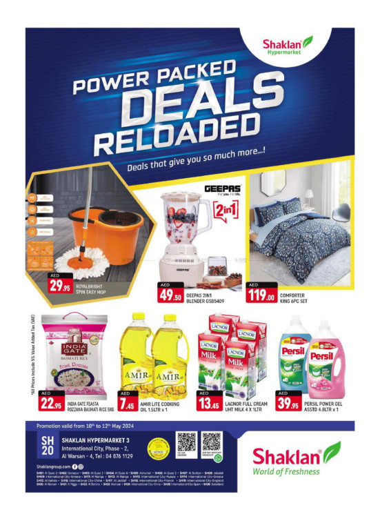 Weekend Deals - Al Warsan from Shaklan until 12th May - Shaklan UAE ...