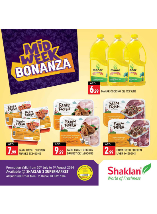 Midweek Deals - Shaklan 3 Supermarket, Al quoz Ind 2 from Shaklan until ...