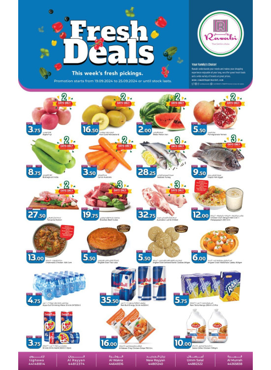 Fresh Weekend Deals from Rawabi Market until 25th September - Rawabi ...