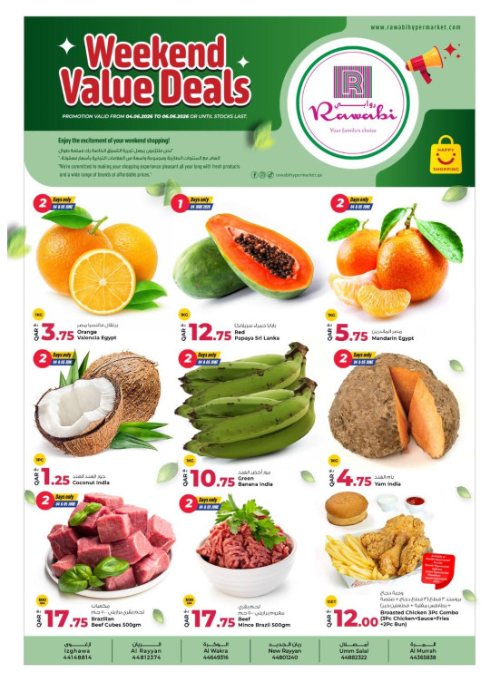 Weekend Value Deals from Rawabi Market until 6th June - Rawabi Market ...
