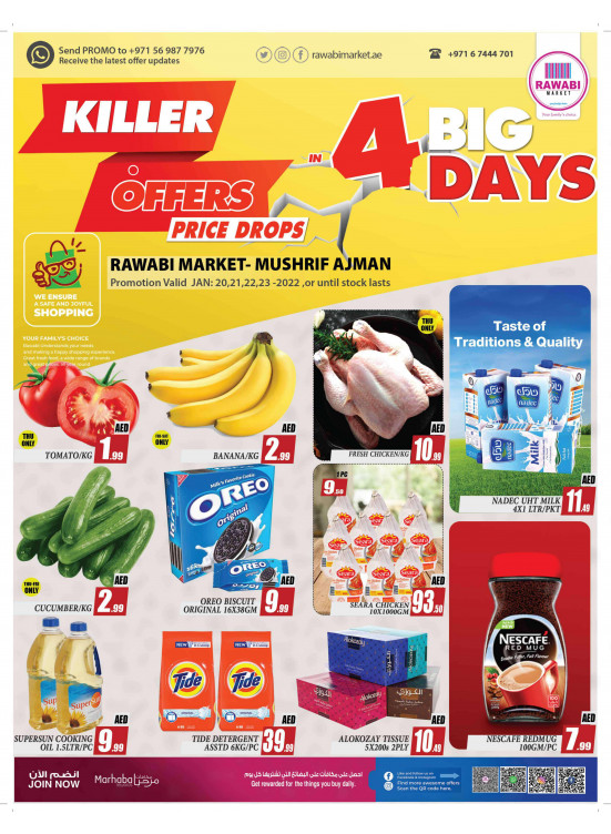 Killer Offers - Mushrif, Ajman from Rawabi Market until 23rd January ...