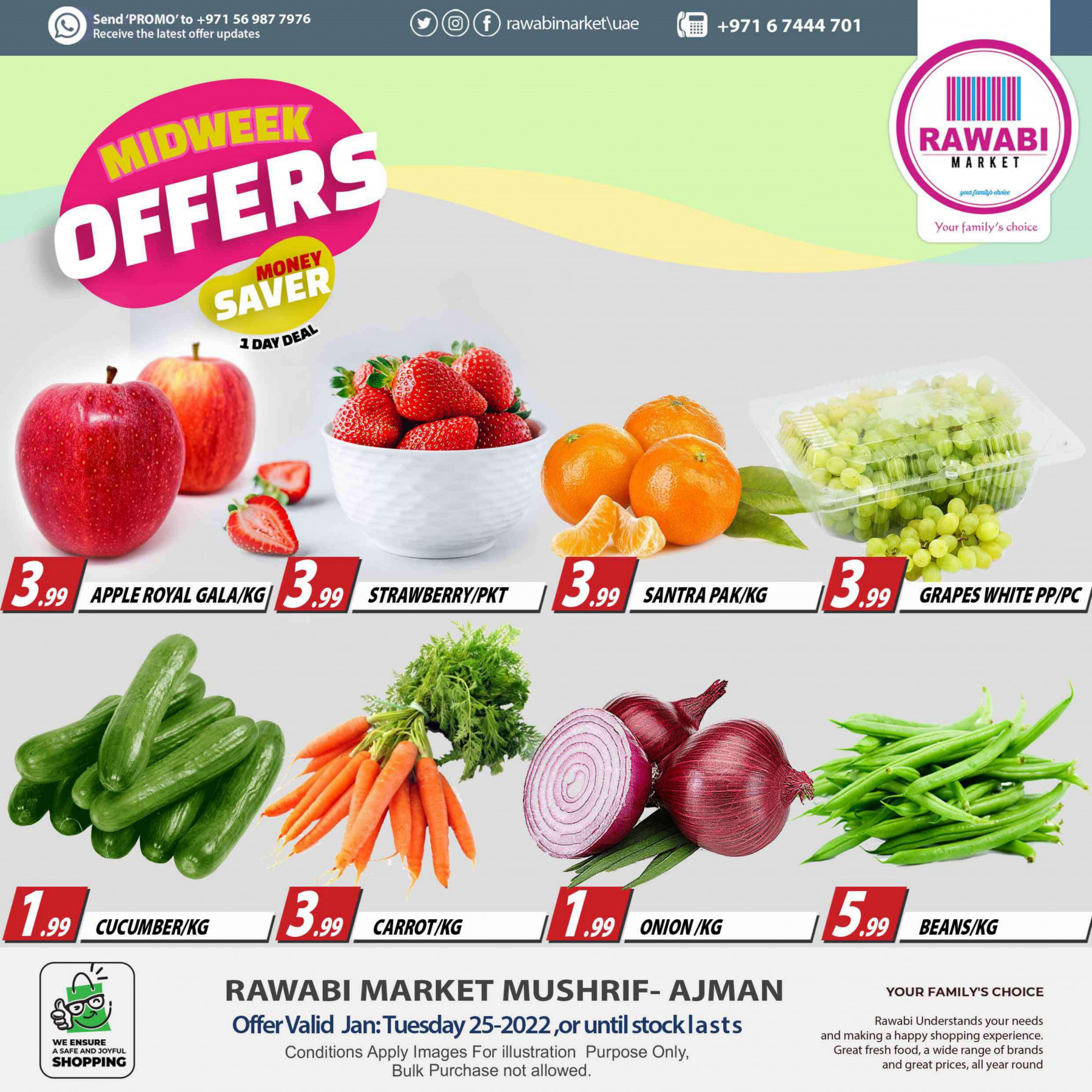 Midweek Offers - Mushrif, Ajman from Rawabi Market until 25th January ...
