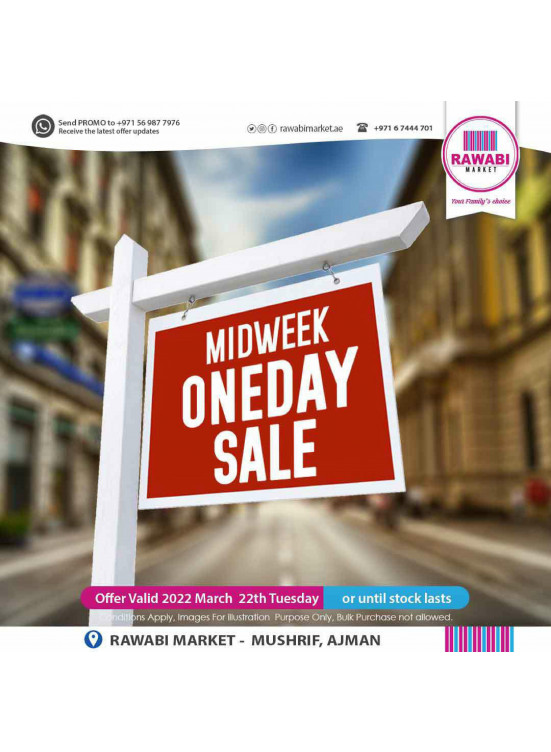 Midweek Sale - Mushrif, Ajman from Rawabi Market until 22nd March ...
