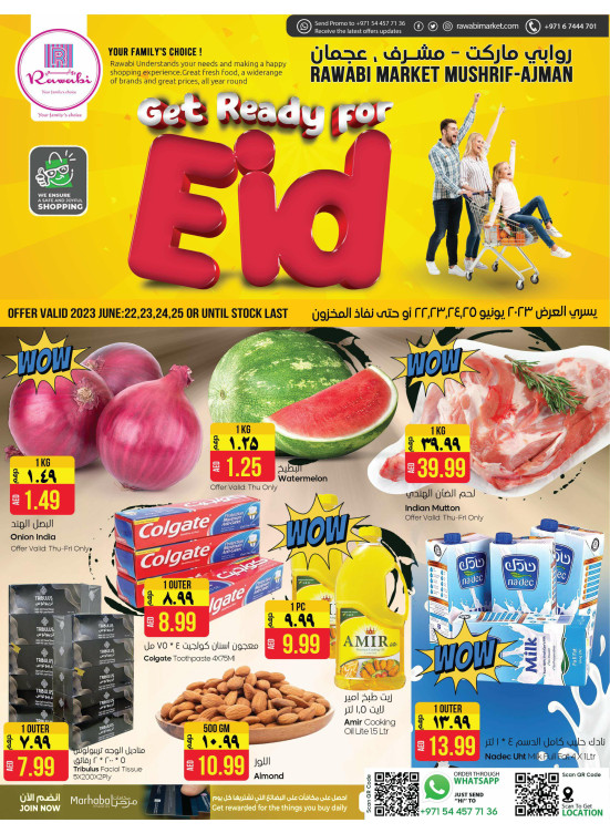 Eid Deals - Mushrif, Ajman from Rawabi Market until 25th June - Rawabi Market UAE Offers ...