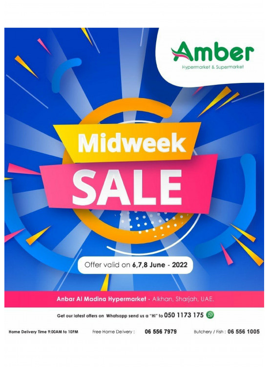 Midweek Sale from Amber until 8th June - Amber UAE Offers & Promotions