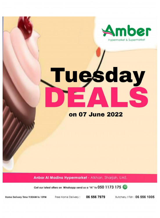 Tuesday Deals from Amber until 7th June - Amber UAE Offers & Promotions