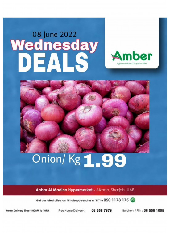 Wednesday Deals from Amber until 8th June - Amber UAE Offers & Promotions