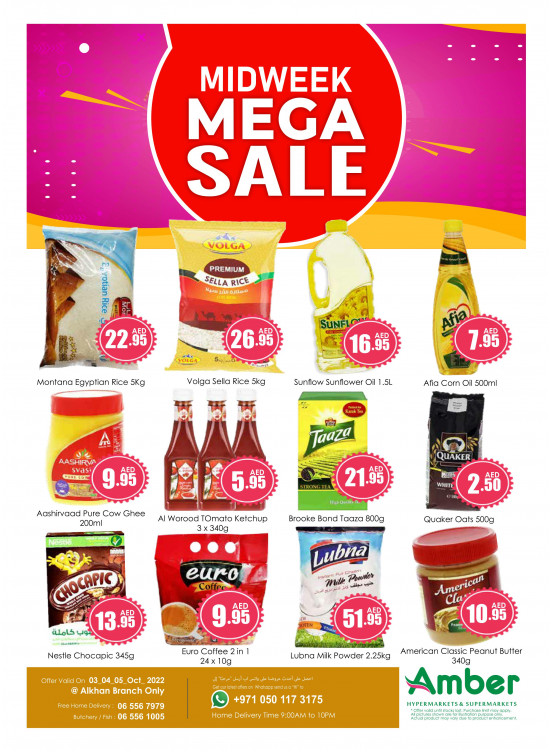 Midweek Mega Sale from Amber until 5th October - Amber UAE Offers ...