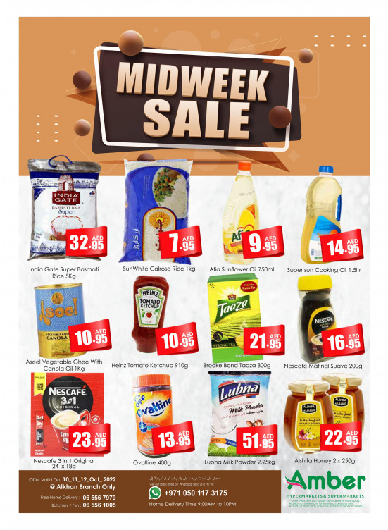 Midweek Sale from Amber until 12th October - Amber UAE Offers & Promotions