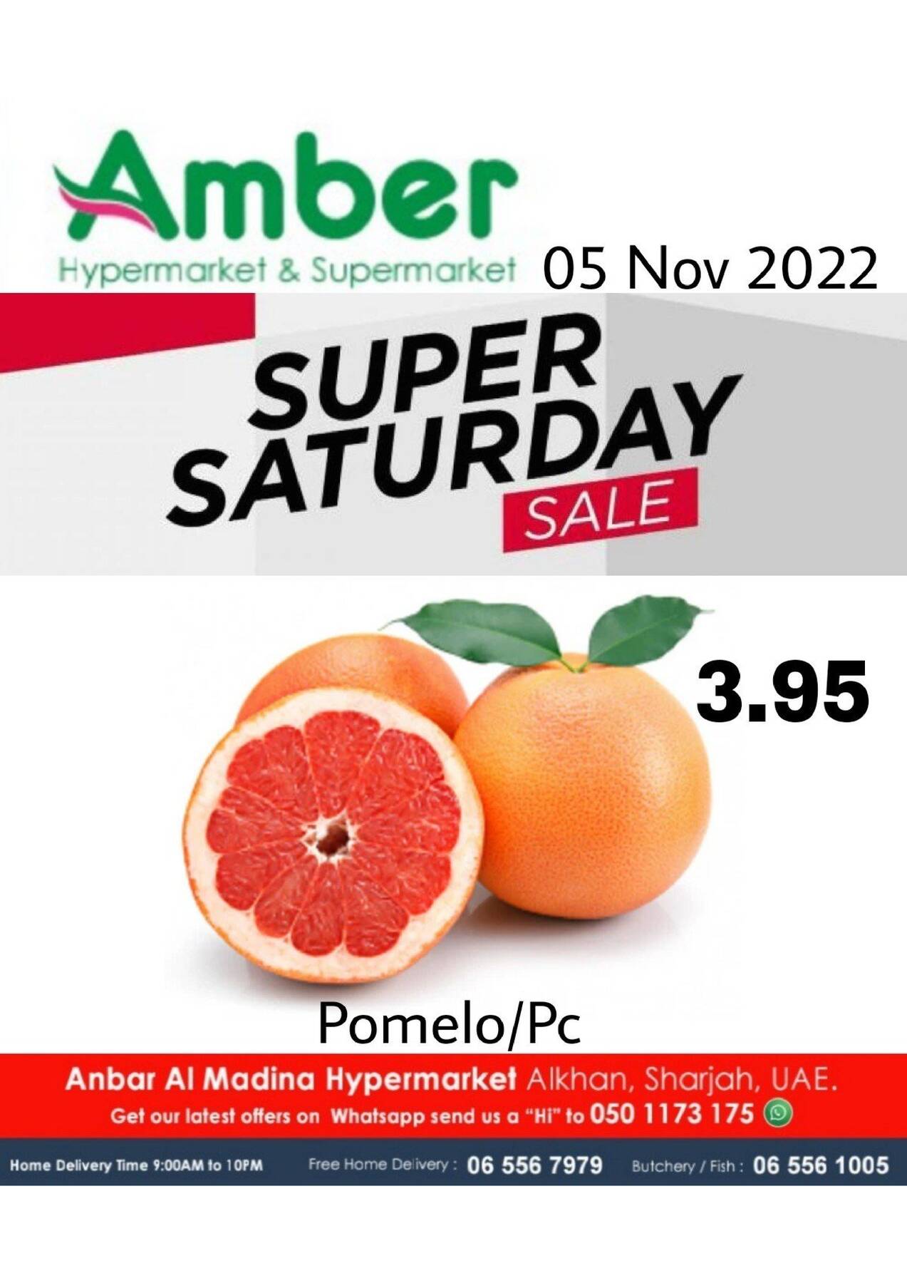 Saturday Deals from Amber until 5th November - Amber Offers & Promotions