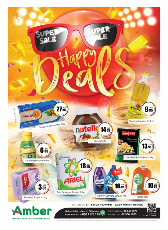 Happy Deals from Amber until 20th November - Amber UAE Offers & Promotions