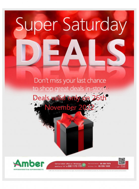 Saturday Fresh Deals from Amber until 26th November - Amber UAE Offers ...