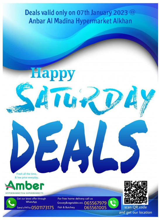 Saturday Deals - Al Khan from Amber until 7th January - Amber UAE ...