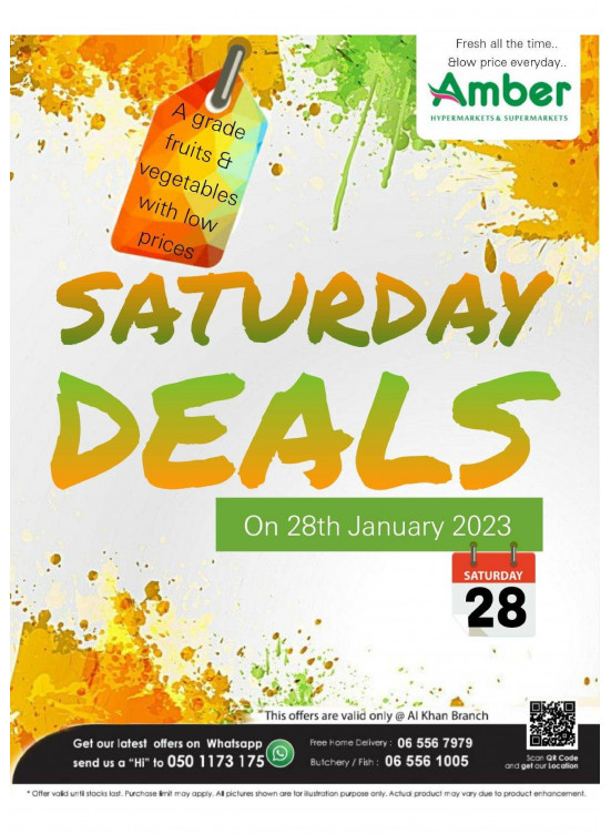 Saturday Deals - Al Khan from Amber until 28th January - Amber UAE ...