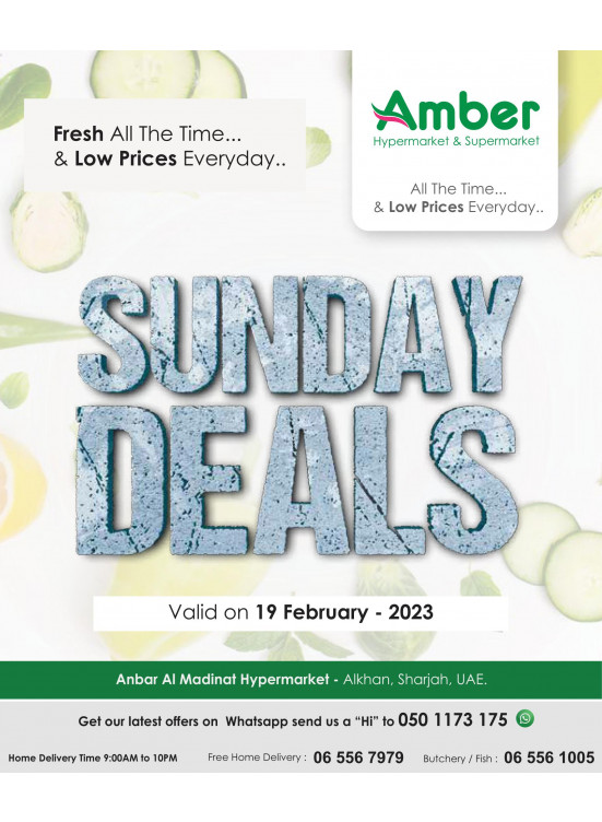 Sunday Deals - Al Khan from Amber until 20th February - Amber UAE ...