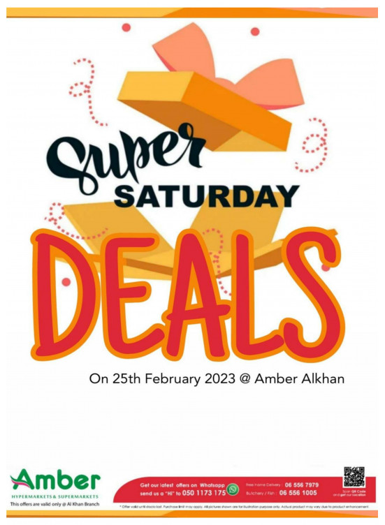 Saturday Deals - Al Khan from Amber until 25th February - Amber UAE ...