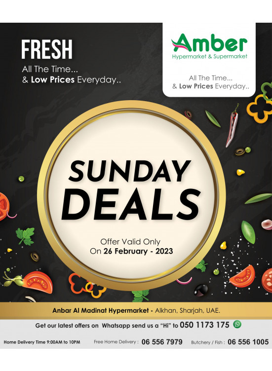 Sunday Deals - Al Khan from Amber until 26th February - Amber UAE ...