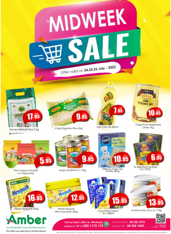 Midweek Sale - Al Khan from Amber until 26th July - Amber UAE Offers ...