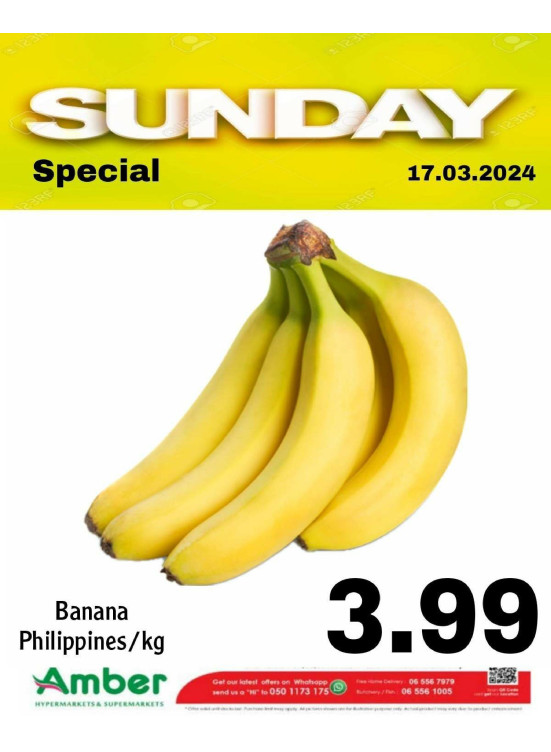 Sunday Deals from Amber until 17th March - Amber UAE Offers & Promotions