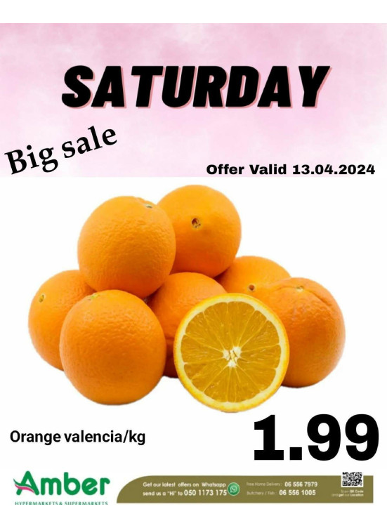 Saturday Deals from Amber until 13th April - Amber UAE Offers & Promotions