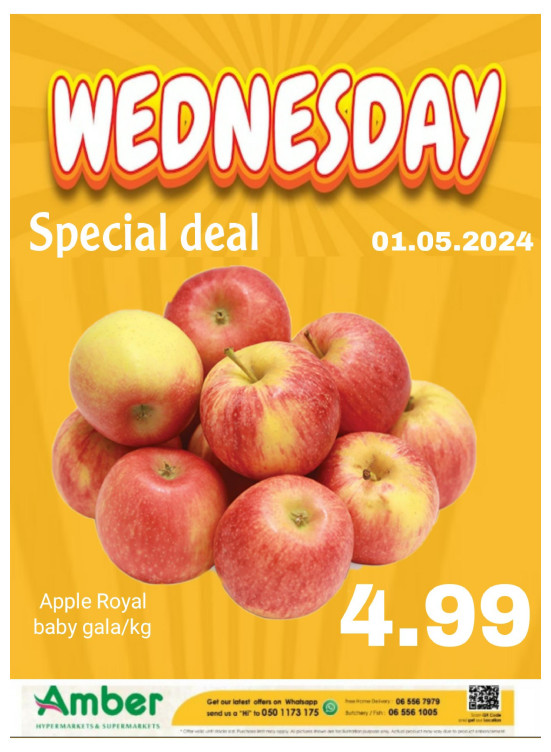 Wednesday Deals from Amber until 1st May - Amber UAE Offers & Promotions
