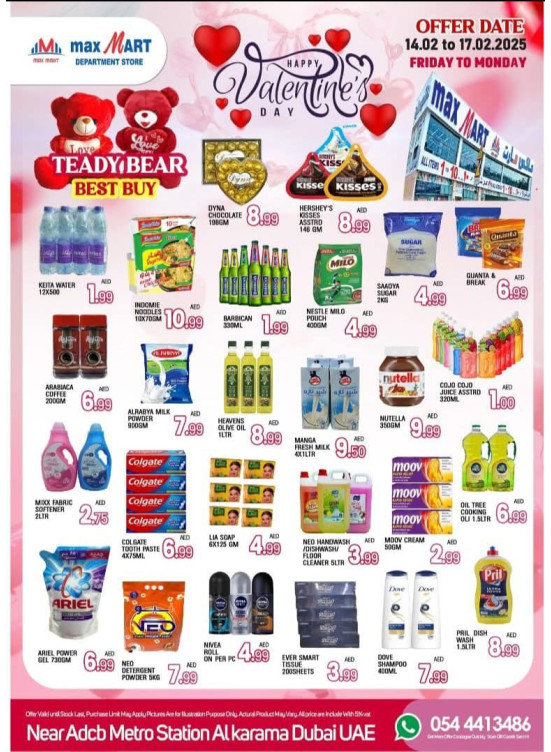 Valentines Day - Al Karama, Dubai from Max Mart until 17th February - Max Mart UAE Offers ...