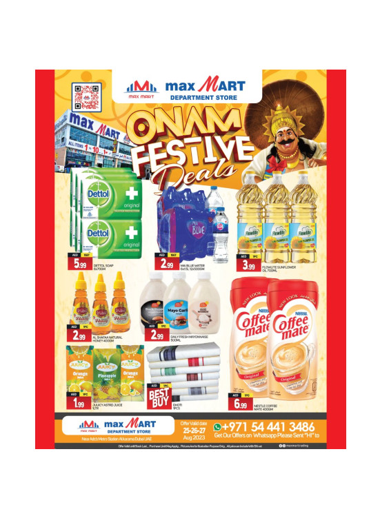Festive Deals - Al Karama, Dubai from Max Mart until 27th August - Max ...