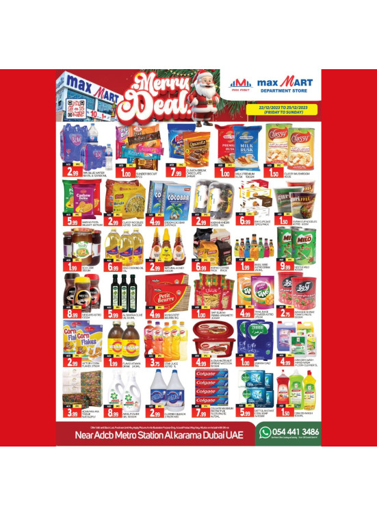 Big Sale - Al Karama, Dubai from Max Mart until 25th December - Max Mart UAE Offers & Promotions