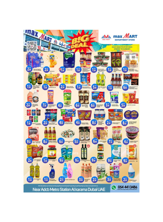 Big Deals - Al Karama, Dubai from Max Mart until 7th July - Max Mart UAE Offers & Promotions