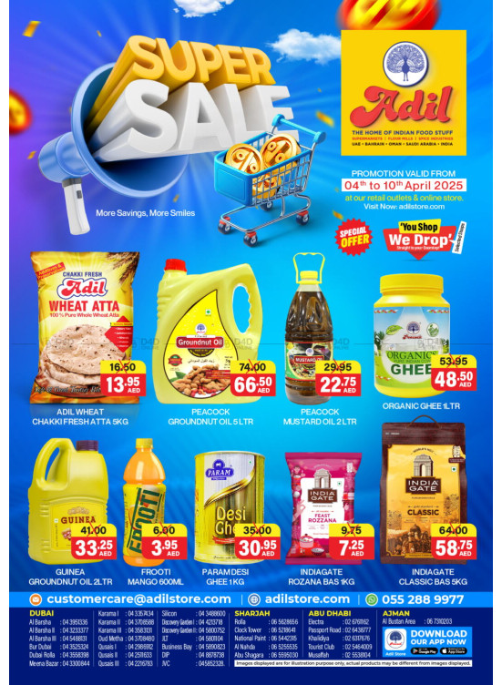 Super Sale from Al Adil until 10th April - Al Adil UAE Offers & Promotions