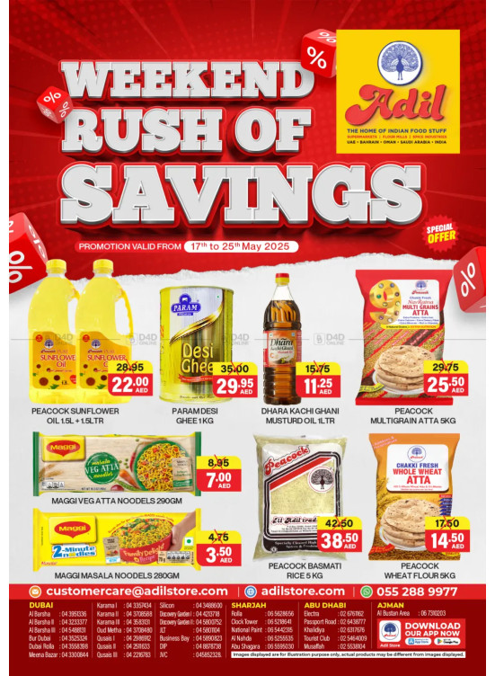 Weekend Rush Of Savings from Al Adil until 25th May - Al Adil UAE ...