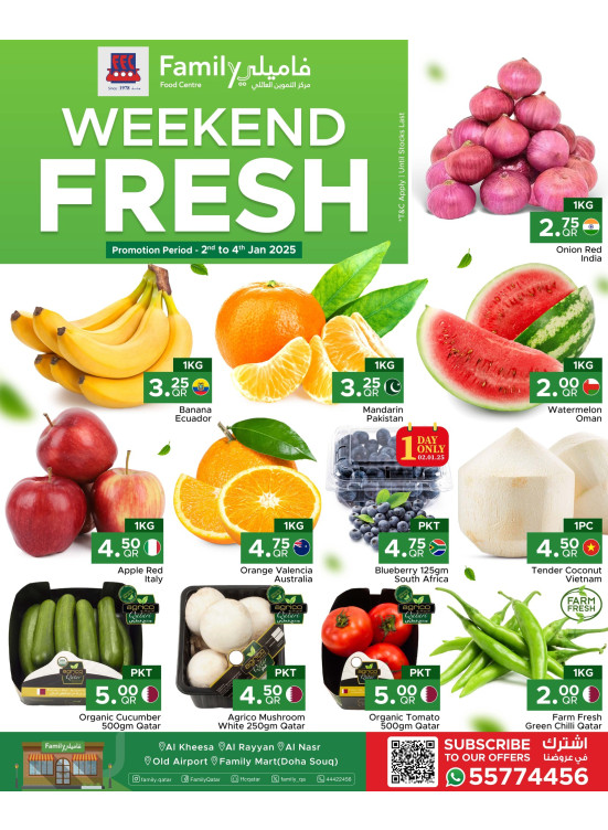 Weekend Fresh Offers from Family Food Centre until 4th January - Family ...