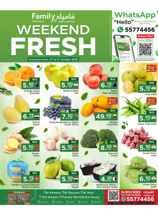 Weekend Fresh Offers from Family Food Centre until 4th October - Family ...