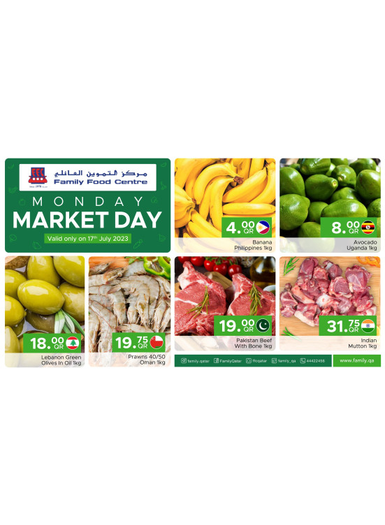 Monday Market Day from Family Food Centre until 17th July - Family Food ...