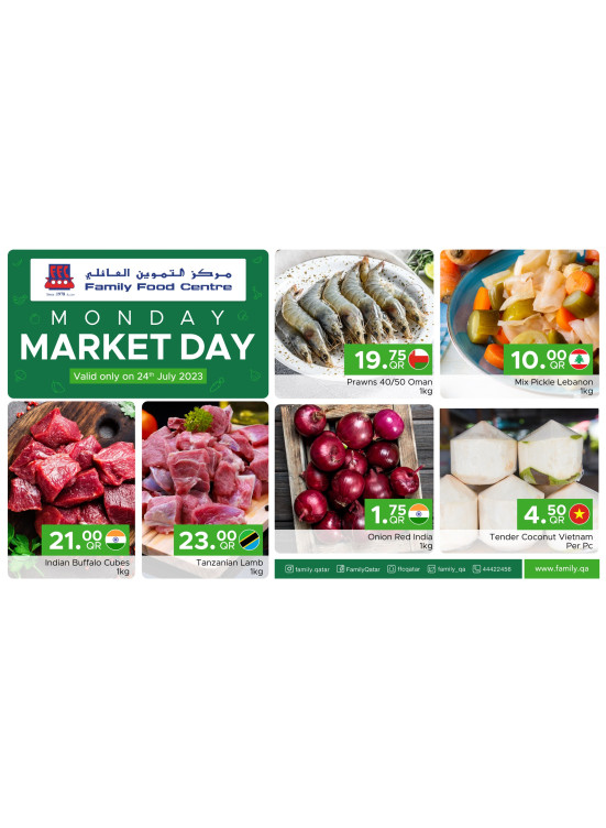 Monday Market Day from Family Food Centre until 24th July - Family Food ...