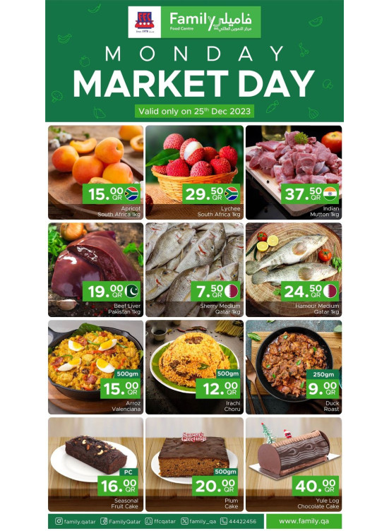 Monday Market Day from Family Food Centre until 25th December - Family ...