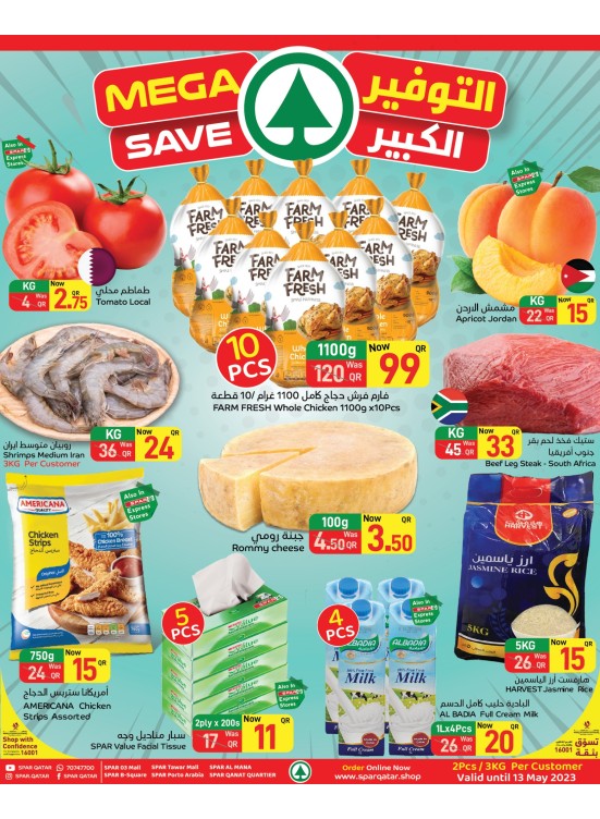 Mega Save from SPAR until 13th May - SPAR Qatar Offers & Promotions