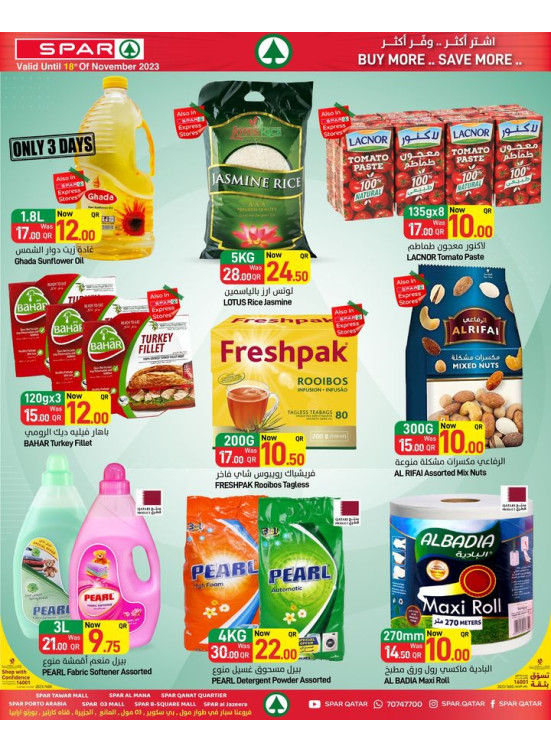 Big Saving Offers from SPAR until 18th November - SPAR Qatar Offers ...