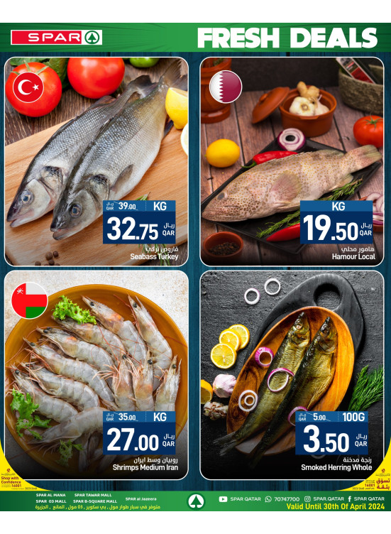Fresh Deals from SPAR until 30th April - SPAR Qatar Offers & Promotions