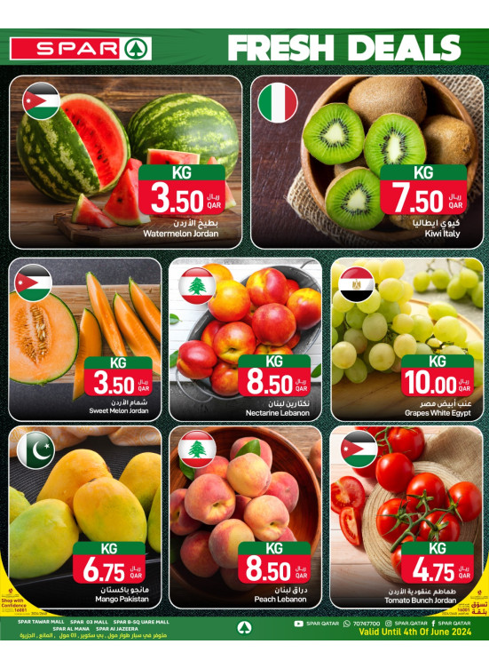 Fresh Deals from SPAR until 4th June - SPAR Qatar Offers & Promotions