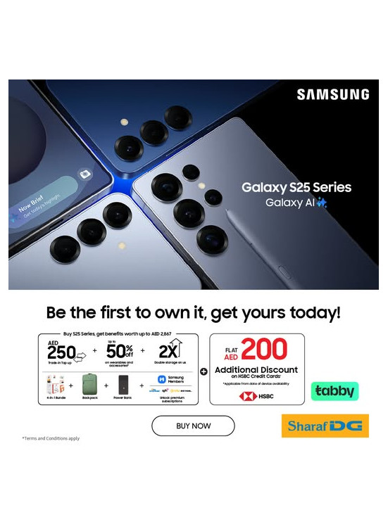 Galaxy S25 Series Offers from Sharaf DG until 24th February - Sharaf DG ...