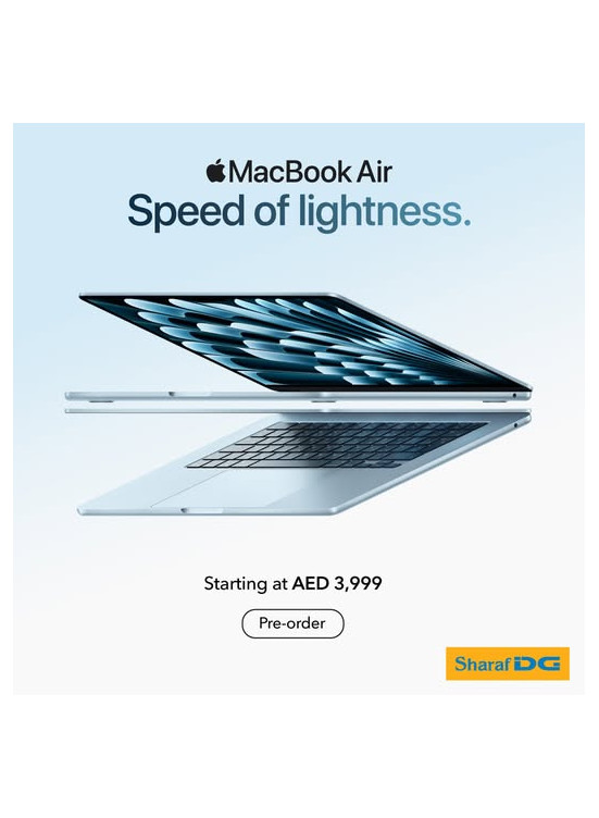 Sale On MacBook Air from Sharaf DG until 13th March - Sharaf DG UAE ...