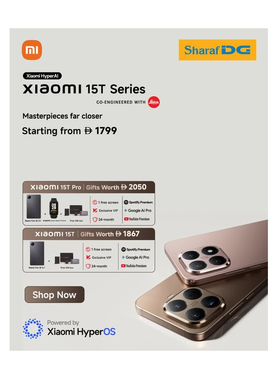 Xiaomi 15T Series Deals from Sharaf DG until 9th October - Sharaf DG ...