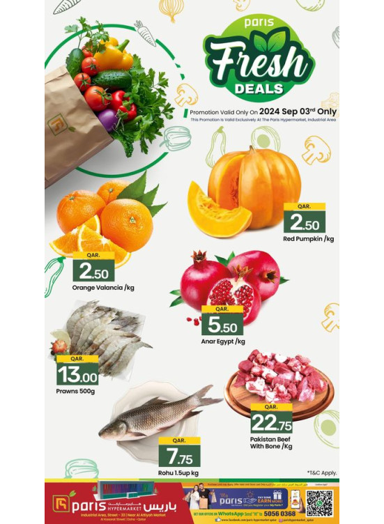 Fresh Deal - Industrial Area from Paris Hypermarket until 3rd September ...