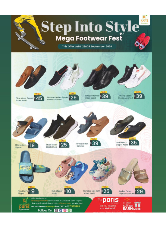 Step Into Style - Muntazah from Paris Hypermarket until 24th September - Paris Hypermarket Qatar ...