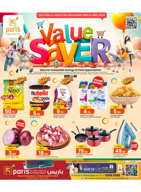 Value Saver - Industrial Area from Paris Hypermarket until 24th ...