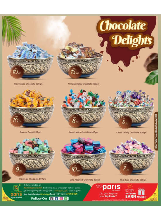 Chocolate Delights - Al Muntazah from Paris Hypermarket until 21st July ...