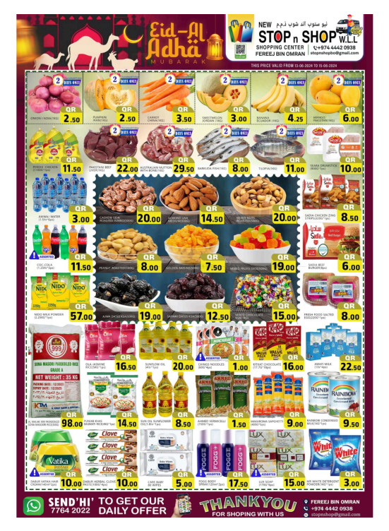 Eid Al Adha Deals - Freej Bin Omran from Stop n Shop until 15th June ...